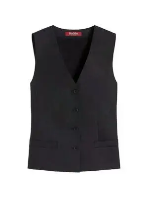 Max Mara Carnet Linen Waistcoat