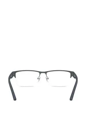 Emporio Armani Rectangle-frame Eyeglasses - Grey
