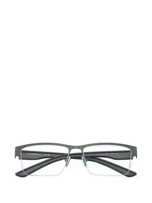 Emporio Armani Rectangle-frame Eyeglasses - Grey
