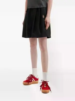 FINGERCROXX Belted Pleated Shorts - Black