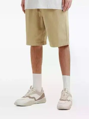 FINGERCROXX Drawstring Logo-patch Shorts - Neutrals