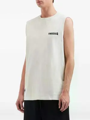 FINGERCROXX Logo-print Tank Top - Neutrals
