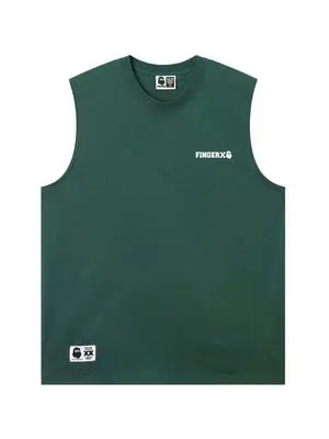 FINGERCROXX Sleeveless Printed Tank Top - Green