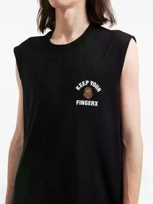 FINGERCROXX Graphic Tank Top - Black