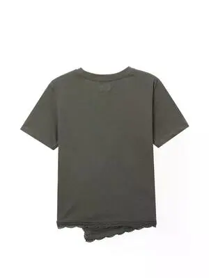 B+AB Lace-detail T-shirt - Grey