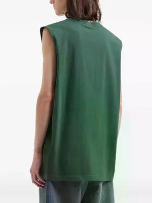FINGERCROXX Patch Sleeveless Tank Top - Green
