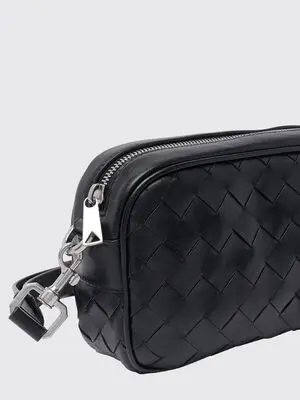 Bottega Veneta Woven Leather Shoulder Bag - Black