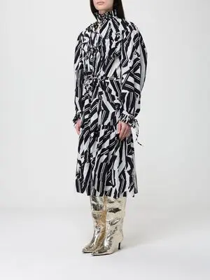 Dries Van Noten Cotton Poplin Printed Midi Shirt Dress