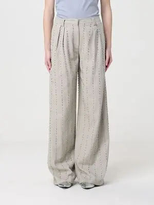 Pinko Embellished Wide-leg Trousers
