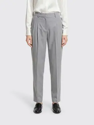 Remain Birger Christensen Slim Fit Viscose Blend Trousers - Grey