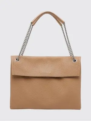 Orciani Venus Soft Medium Hammered Leather Shoulder Bag - Brown