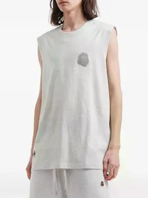 FINGERCROXX Appliqué Tank Top - Grey