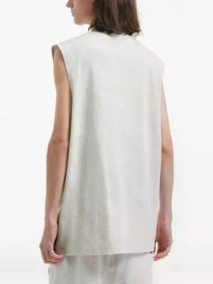 FINGERCROXX Appliqué Tank Top - Grey