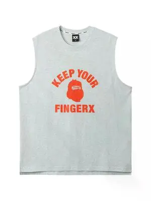 FINGERCROXX Graphic-print Tank Top - Grey