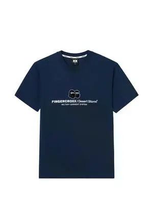FINGERCROXX Round-neck T-shirt - Blue