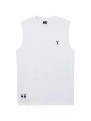 FINGERCROXX Appliqué Sleeveless Tank Top - White