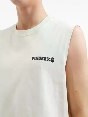 FINGERCROXX Logo-print Tank Top - Neutrals