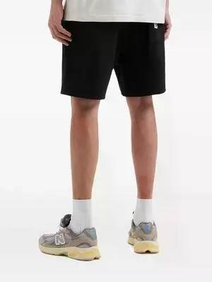 FINGERCROXX Logo Patch Drawstring Shorts - Black