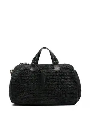 IBELIV Woven Tag-detail Tote Bag - Black
