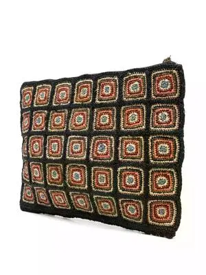 IBELIV Patterned Woven Clutch