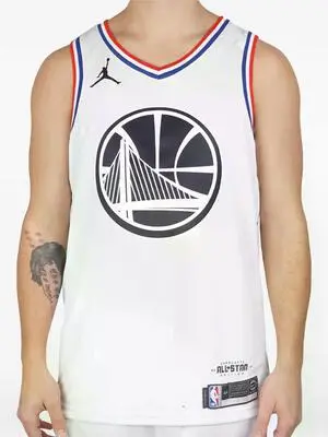 JORDAN Nba Gs Warriors Curry All-star Edition Swingman Jersey - White