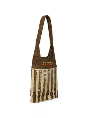 Isabel Marant Étoile Praia Raffia Shoulder Bag - Brown