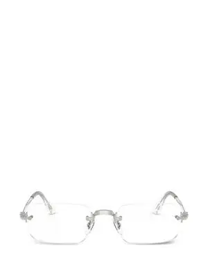 Ray-ban Rectangle-frame Glasses - Silver