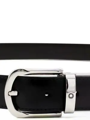 Montblanc Logo-detail Belt - Black