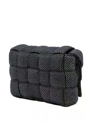 Bottega Veneta Denim Intrecciato Cassette Padded Crossbody Bag - Blue
