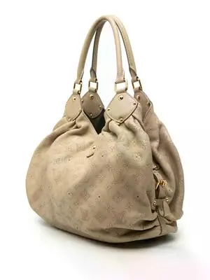 LOUIS VUITTON 2003-2019 Monogram Mahina L Hobo Bag - Brown