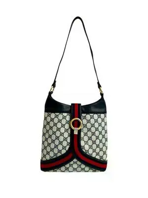 Gucci 20th Century Gg Supreme Web Shoulder Bag - Grey