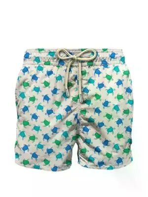 MC2 SAINT BARTH Printed Swim Shorts - Neutrals