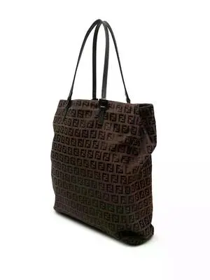 Fendi Zucchino Canvas Tote Bag
