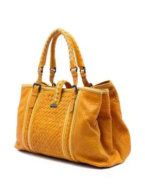 Bottega Veneta Medium Nappa Intrecciato Punto Roma Tote Bag - Yellow