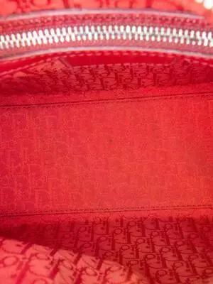Dior 2010-2025 Medium Patent Cannage Lady Satchel - Red