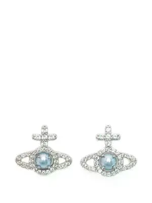 VIVIENNE WESTWOOD Olympia Stud Earrings Silver
