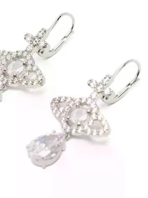 VIVIENNE WESTWOOD Olympia Drop Earrings - Silver