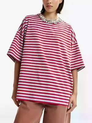 Essentiel Antwerp Joste Striped T-shirt - Red