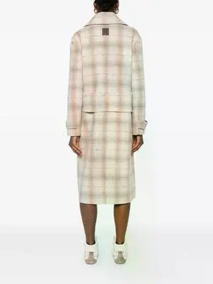 Loewe Double-breasted Checked Coat