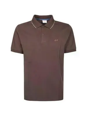 SUN 68 Contrast-trim Polo Shirt