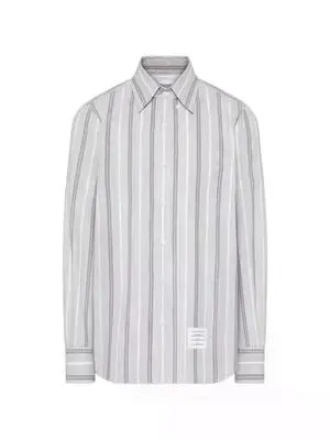 Thom Browne Madras Striped Armband Shirt - Grey