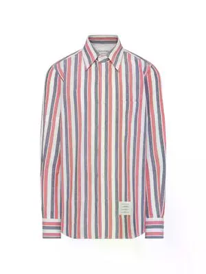 Thom Browne Madras Striped Shirt - White