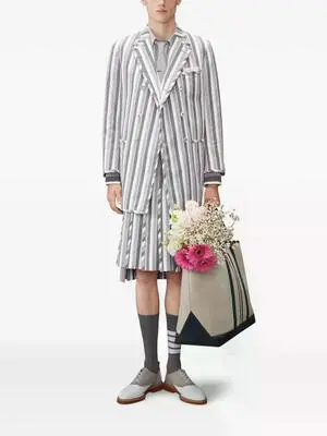 Thom Browne Seed Stitch 4-bar Cardigan