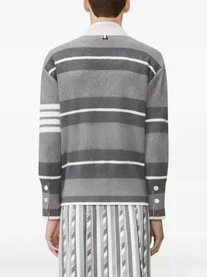 Thom Browne Seed Stitch 4-bar Cardigan