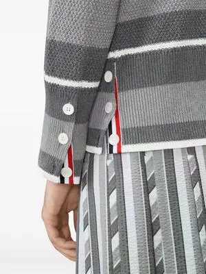 Thom Browne Seed Stitch 4-bar Cardigan