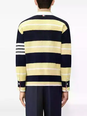 Thom Browne Seed Stitch 4-bar Cardigan