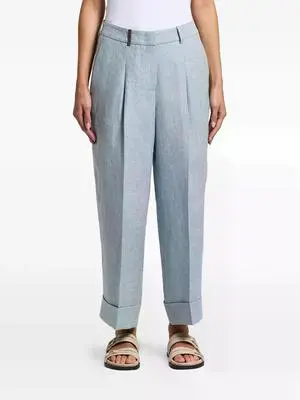 Peserico Turn-up Tailored Trousers