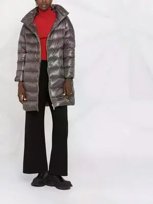 Herno Down-feather Mid-length Coat - Grey