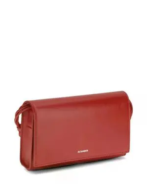 JIL SANDER Braided-strap Leather Wallet - Red