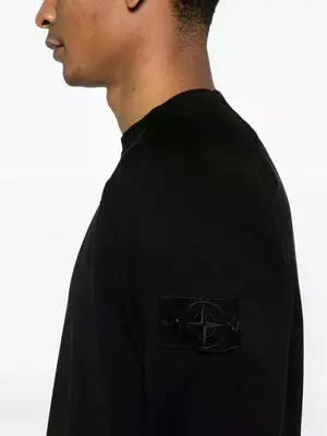 Stone Island Long-sleeved Logo-patch Sweatshirt